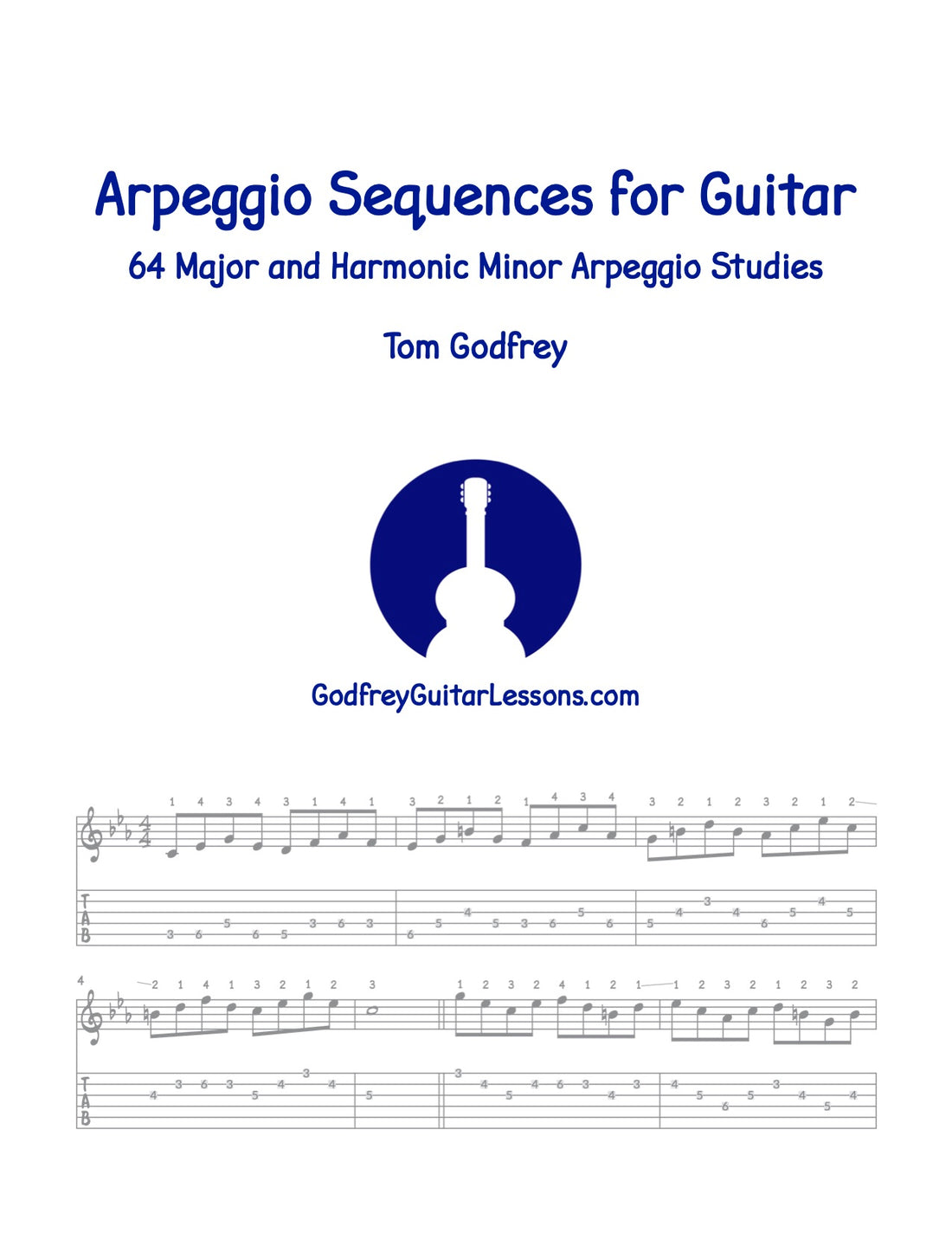 Arpeggio Sequences for Guitar – Godfrey Guitar Books